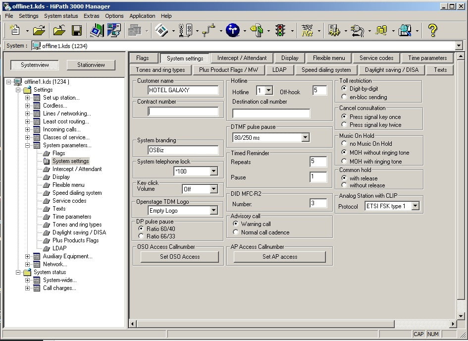 Setting Pabx Siemens Hipath 3800 - Teknisi Service Pabx